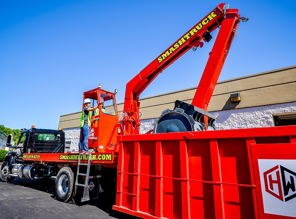 Dumpster Smashing Service | Smash My Trash